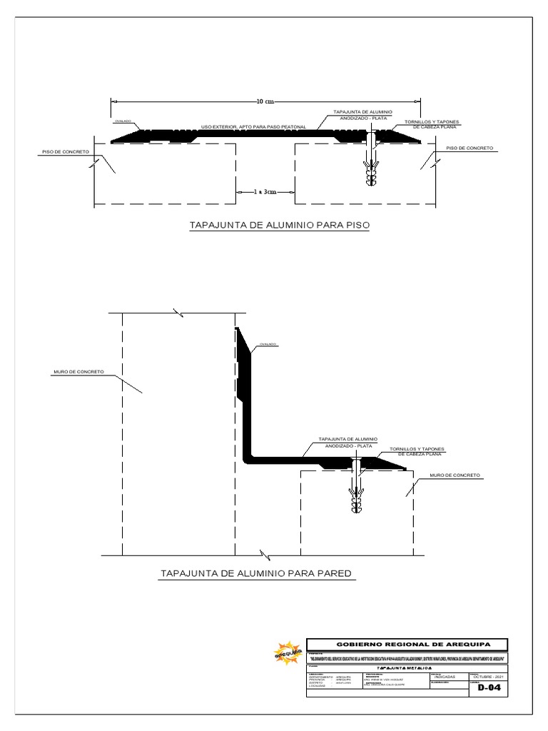 D-4 Tapajunta Metalica | PDF