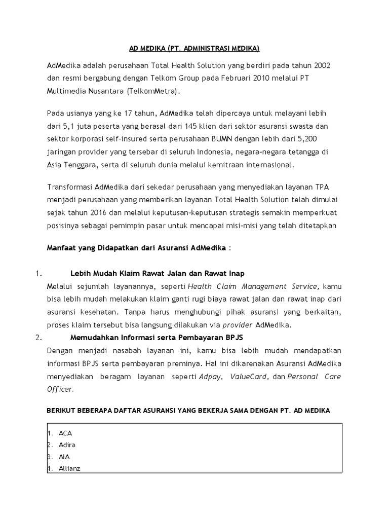 Ad Medika | PDF