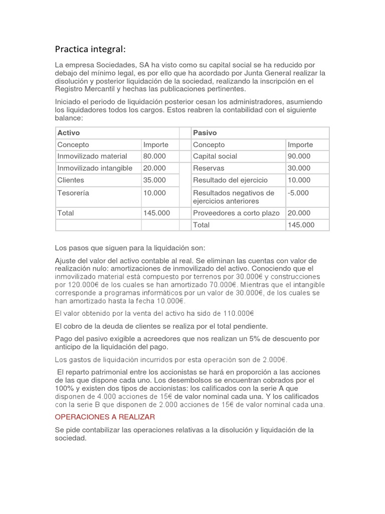 Practica Integral | PDF | Finanzas y dinero