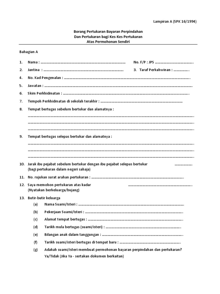 Borang Spk 16 Lampiran A Pdf