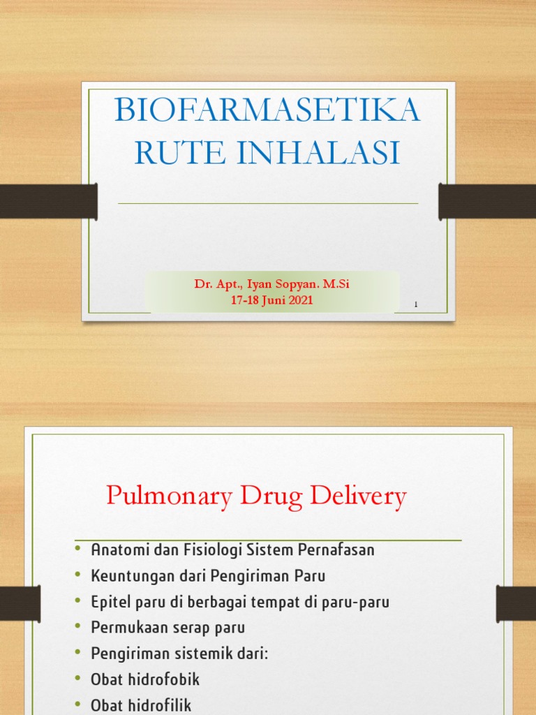 Sediaan Rute Inhalasi | PDF