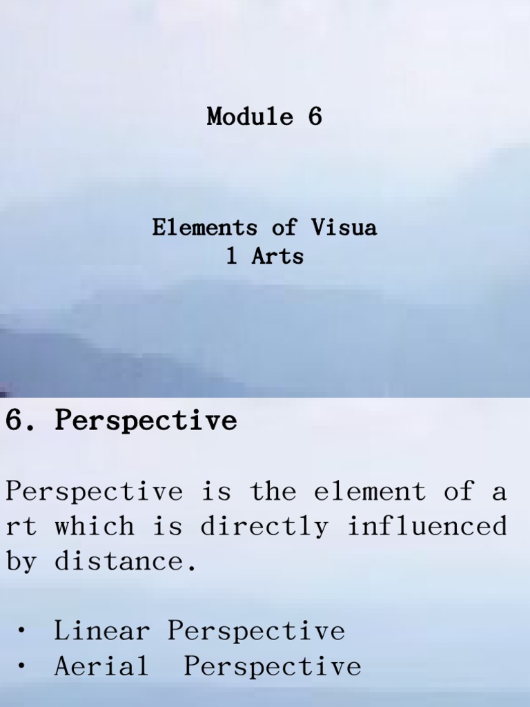 Elements of Visua L Arts | PDF