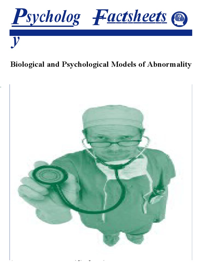 Biological Model of Abnormality Explained | PDF | Psychotherapy ...