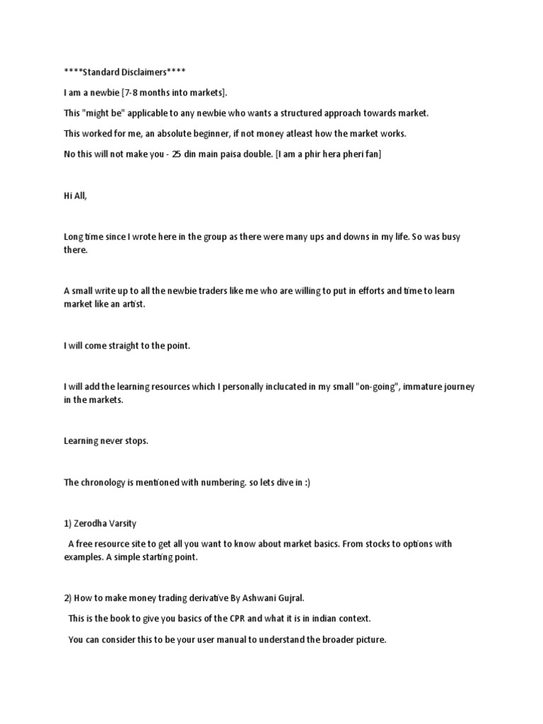 Standard Disclaimers | PDF | Option (Finance) | Economies