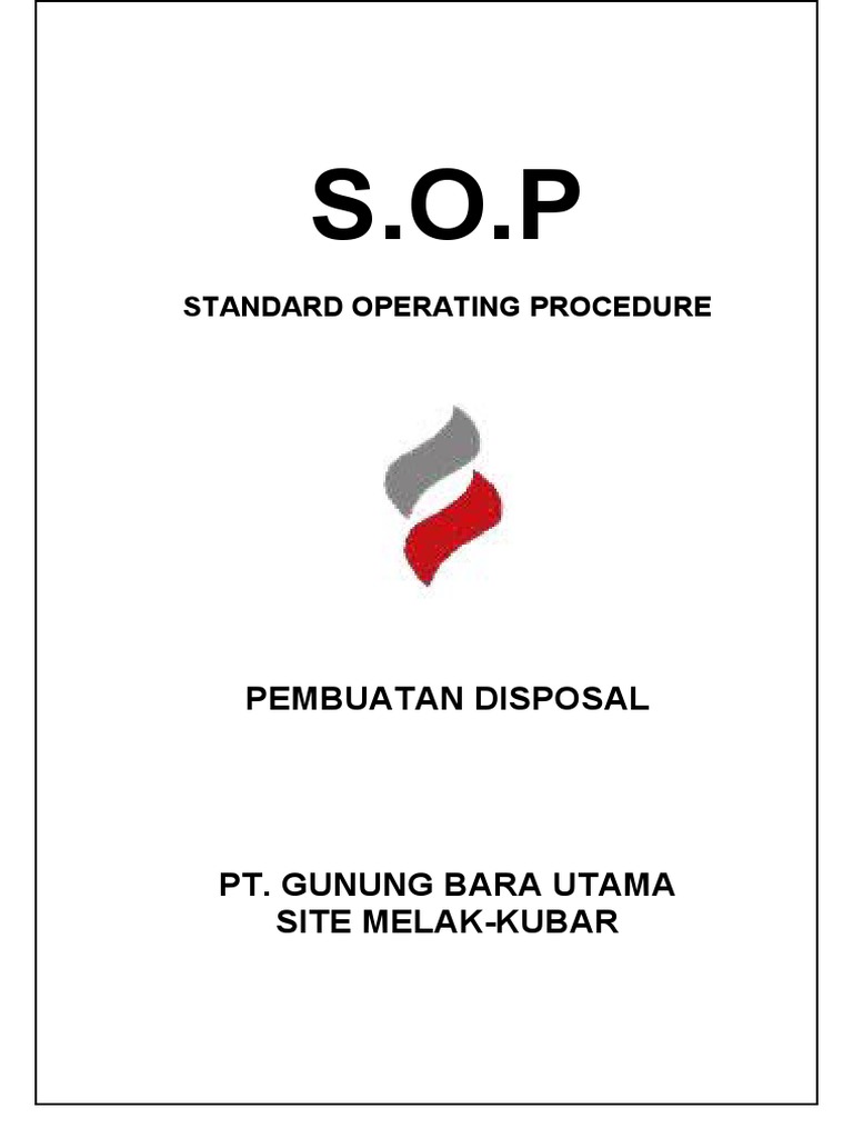 Sop Pembuatan Disposal | PDF