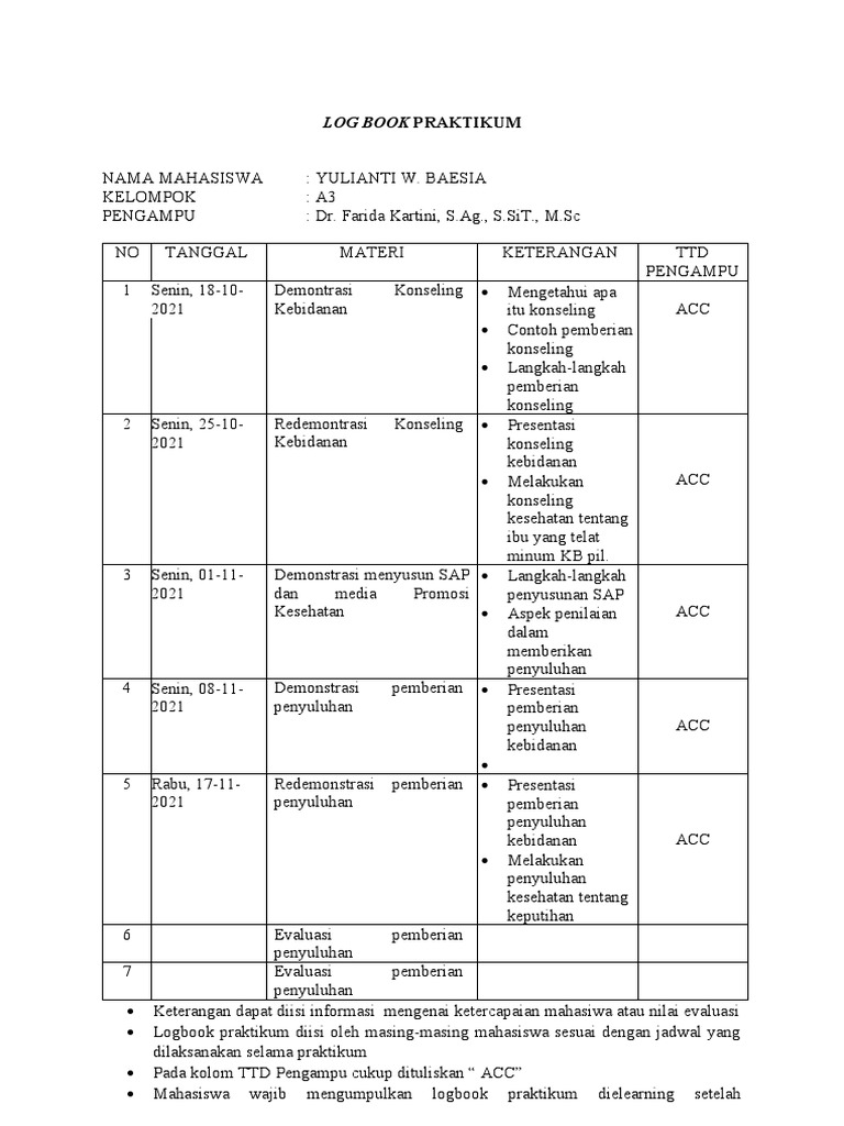 Log Book Praktikum-2 | PDF