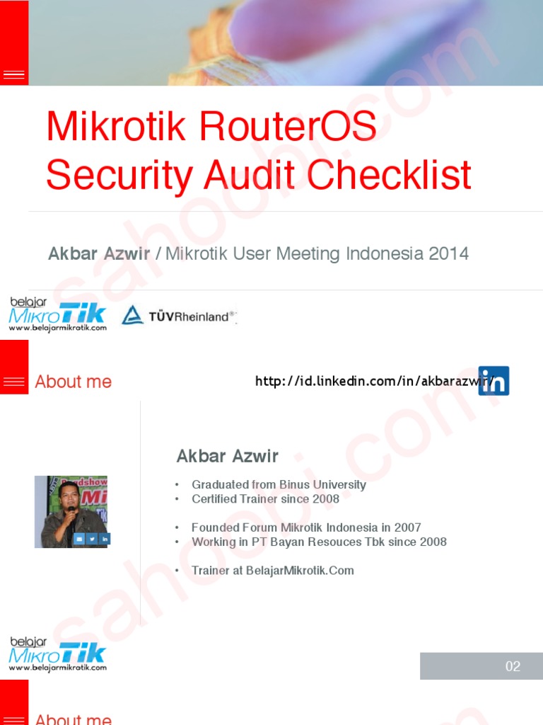 A Concise Guide to Securing Mikrotik RouterOS Networks Through Proper Configuration Management ...