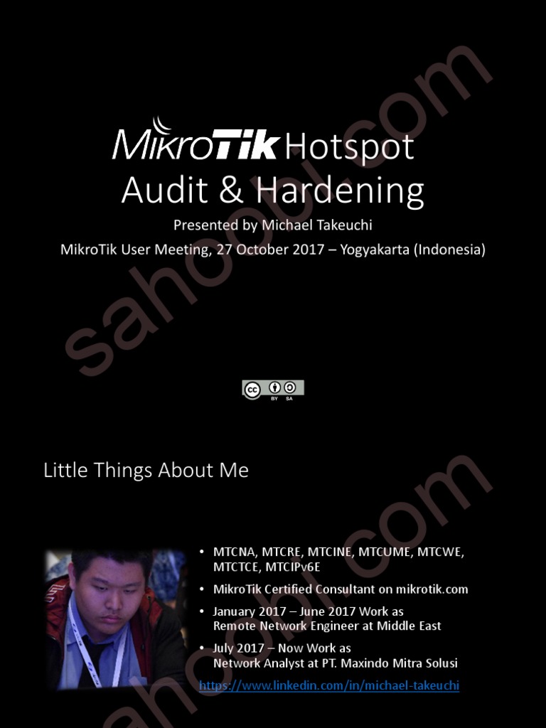 Mikrotik - Hotspot - Audit - Dan - Hardening - Sahoobi | PDF | Http ...