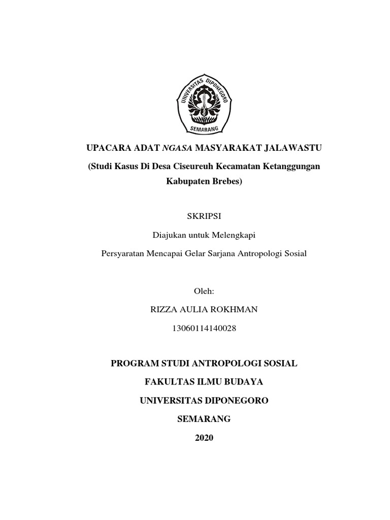 Skripsi Rizza Aulia Rokhman | PDF