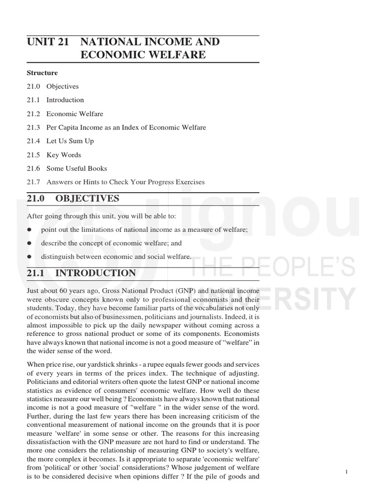 National Income and Economic Approach | PDF | Measures Of National ...