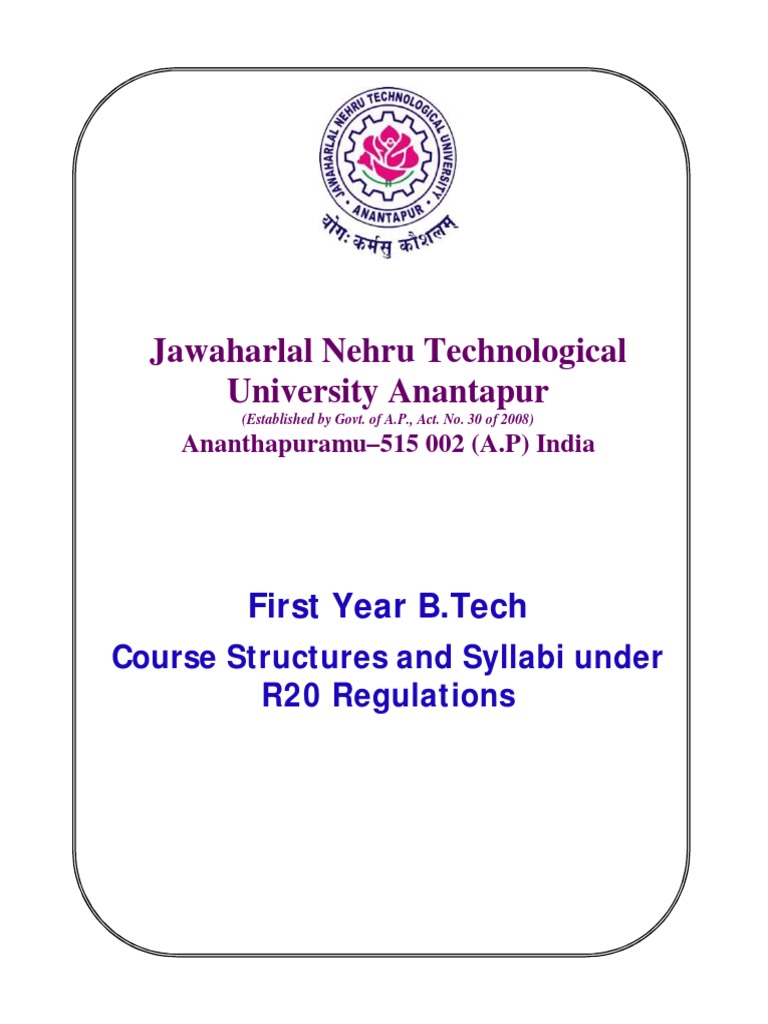 JNTUA R20 B.Tech ECE Course Structure 20 21 | PDF | Partial ... JNTUA R20 B.Tech ECE Course Structure 20 21 | PDF | Partial ...
