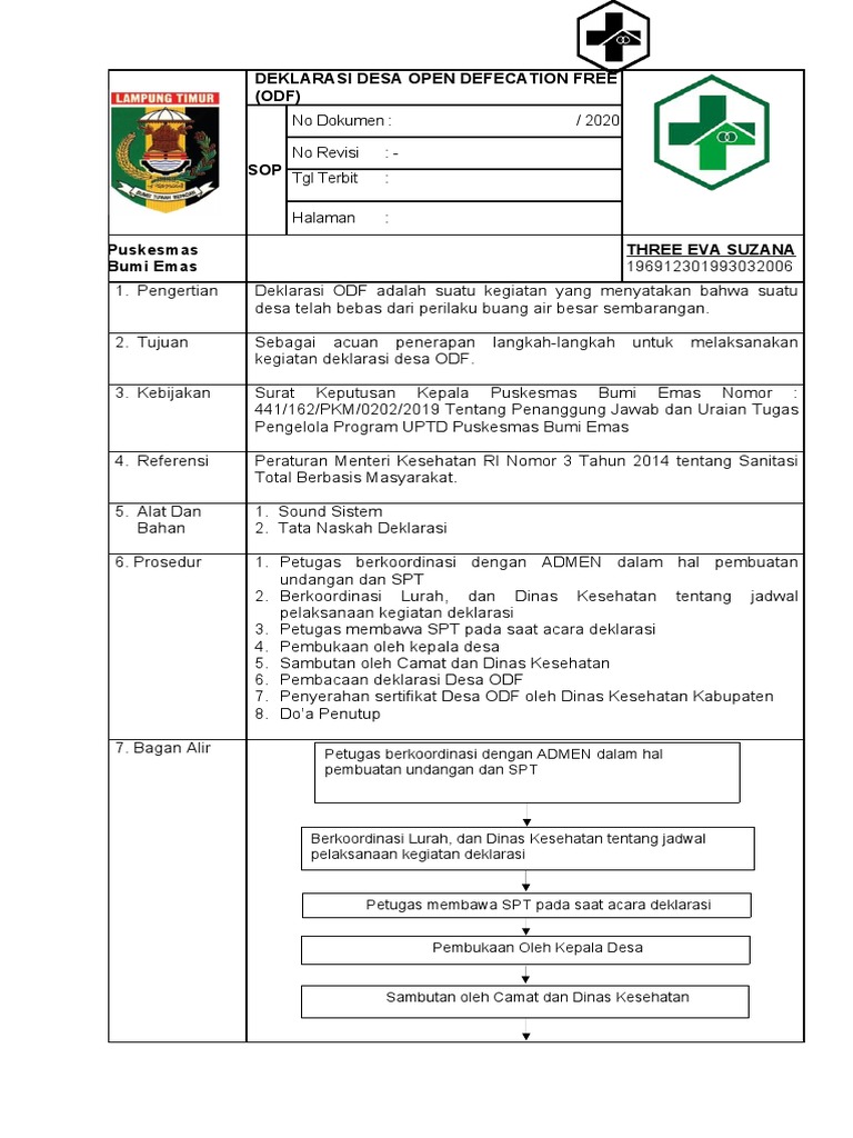 SOP Deklarasi OK | PDF