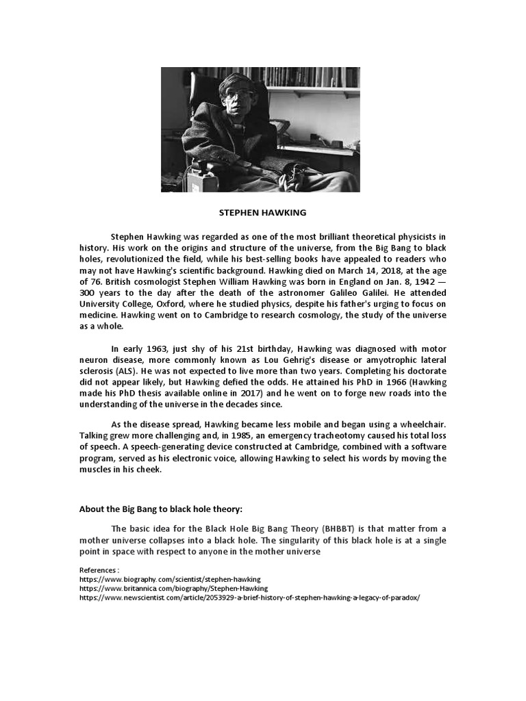Visionaries: Hawking, Jobs, Zuckerberg | PDF | Stephen Hawking | Albert ...