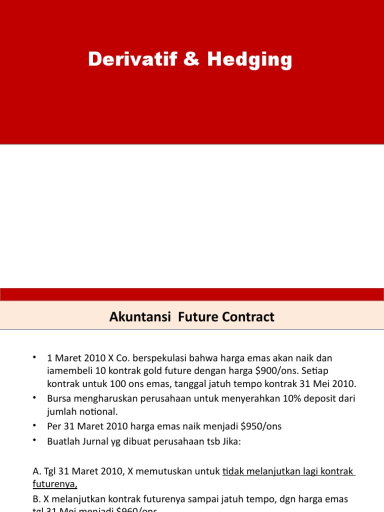 Derivatif Dan Hedging | PDF