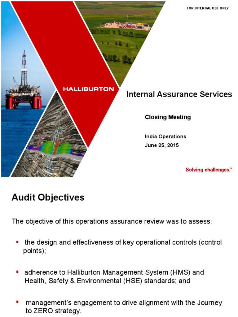 Closing Meeting Presentation - India | PDF | Risk | Audit