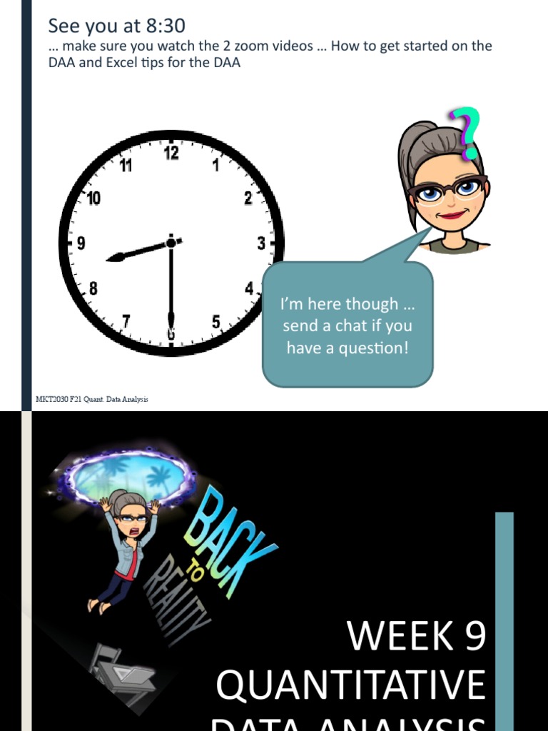 Week#9 Class Slides Quantitative Analysis | PDF | Data | Data Analysis