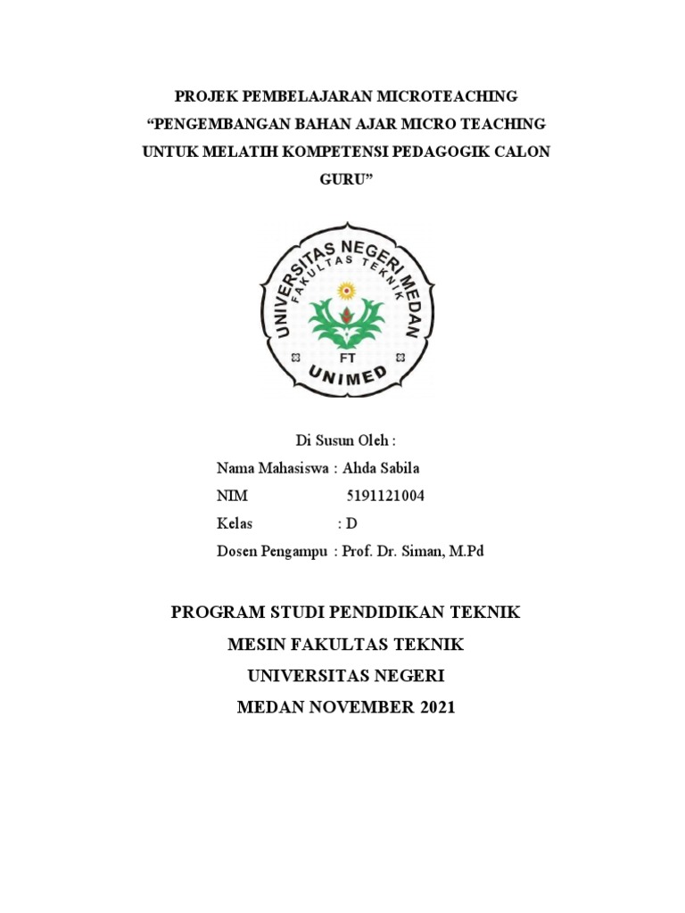 Projek Ahda Sabila (Microteaching) | PDF