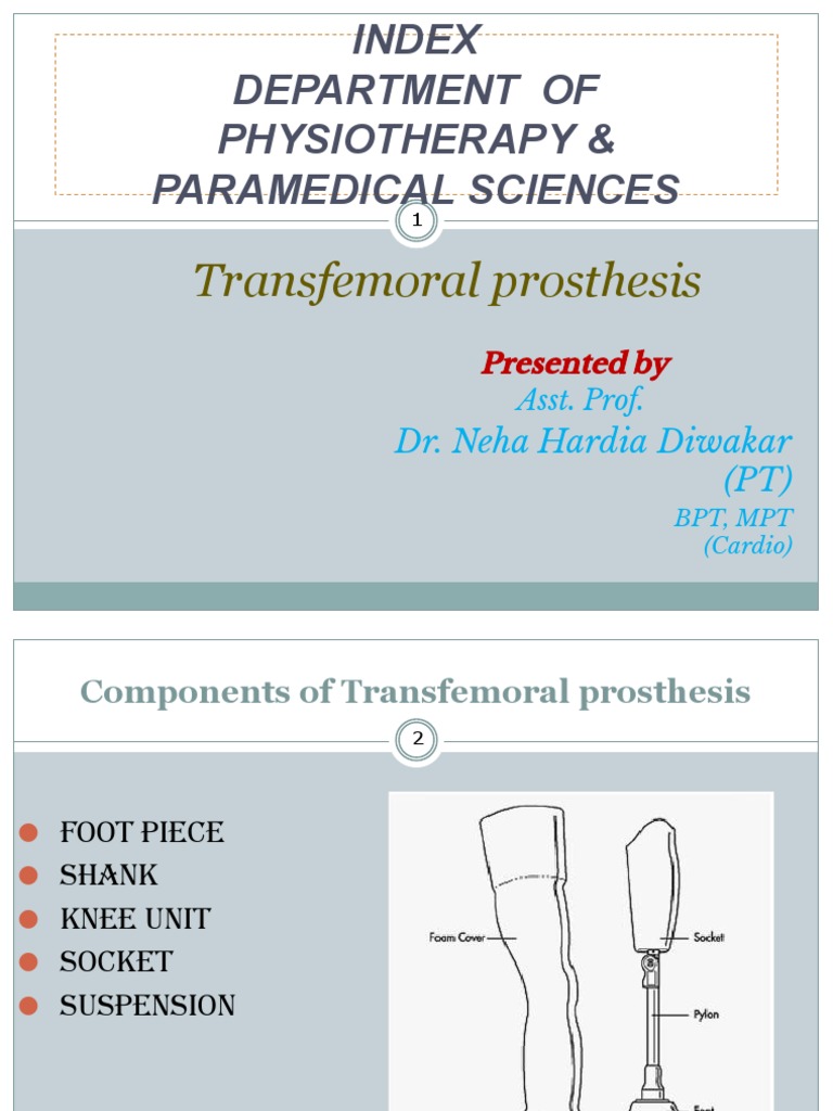 TRANSFEMORAL - PPT 1 | PDF | Prosthesis | Pelvis