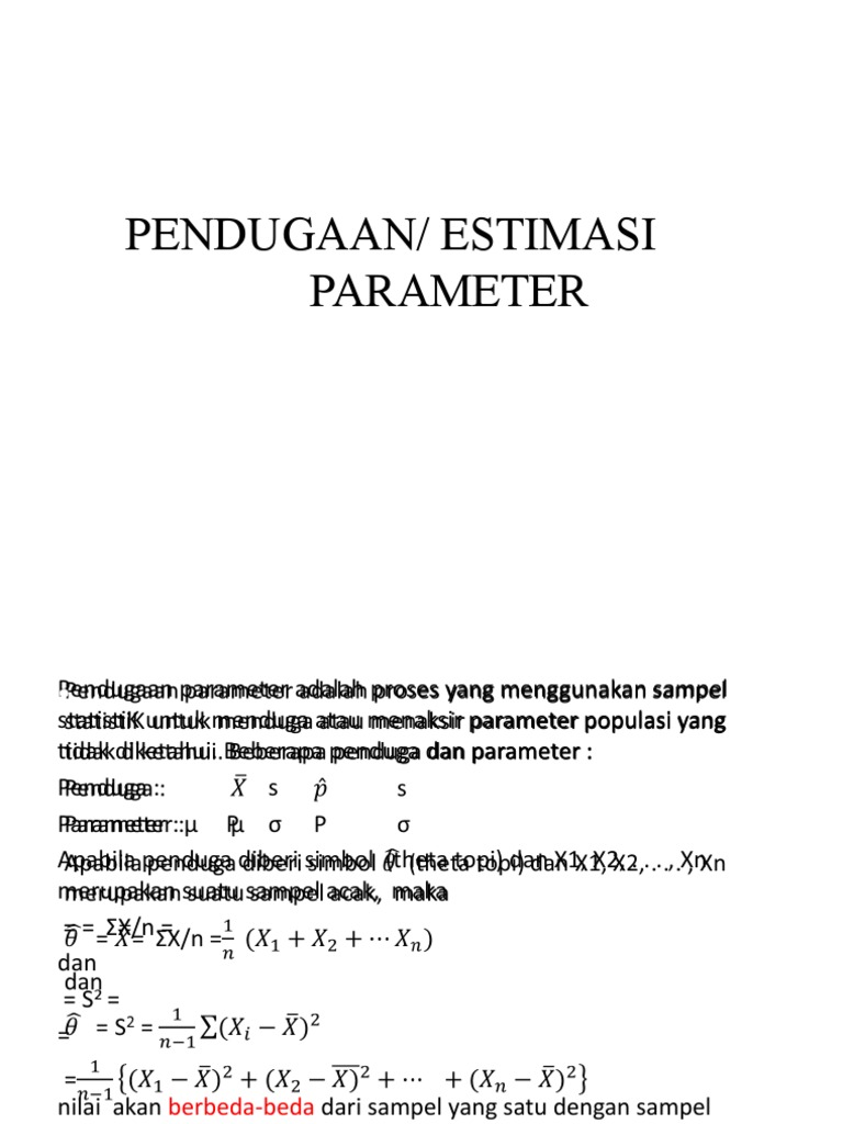 14.pendugaan Parameter | PDF