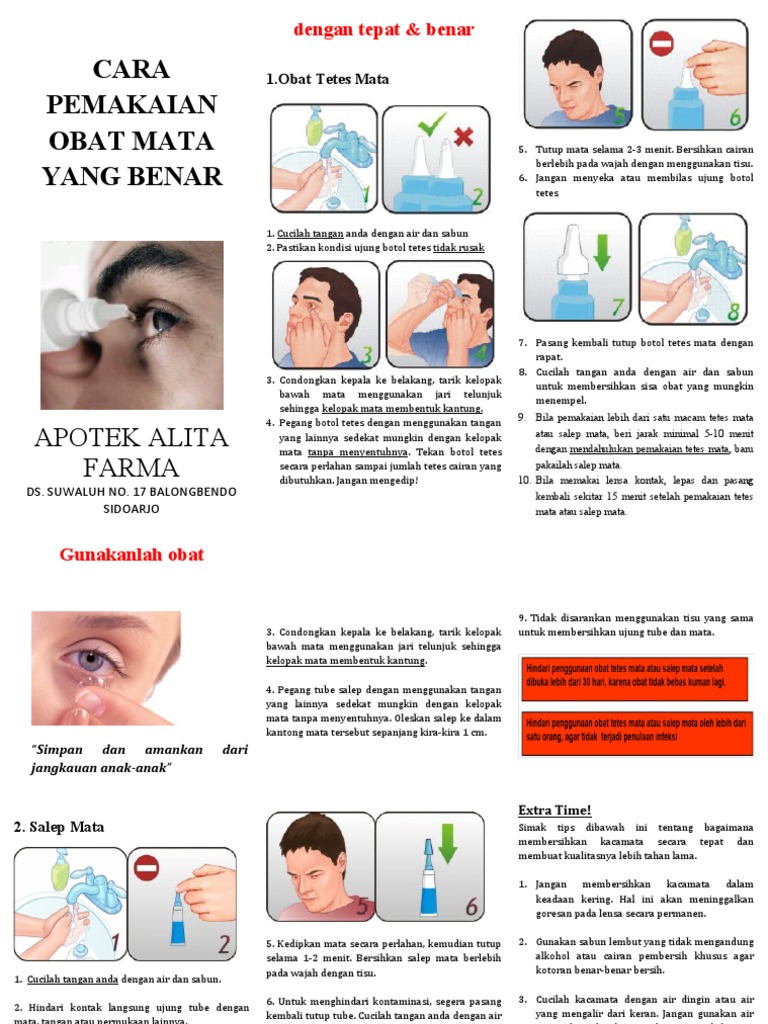 Panduan Pemakaian Obat Mata yang Benar | PDF
