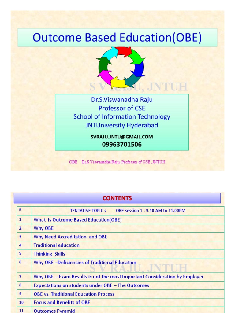 Obe and Nba Accreditation 2 | PDF | Engineering | Educational Assessment