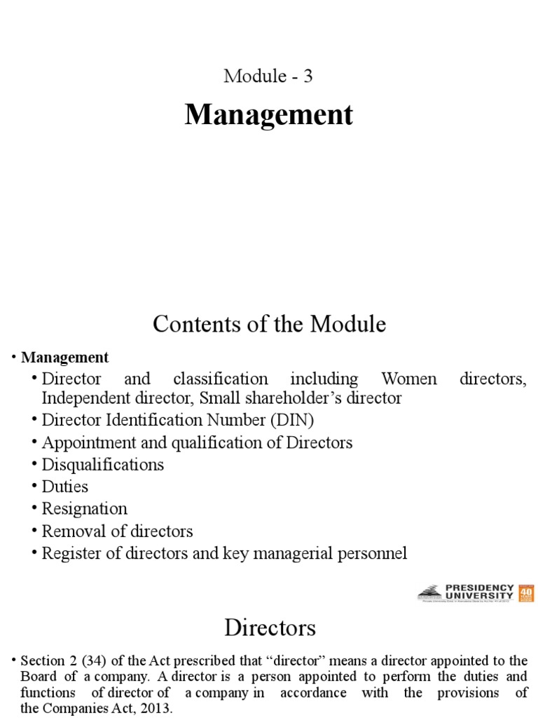 Corporate Law Module 3.1 | PDF | Identity Document | Board Of Directors