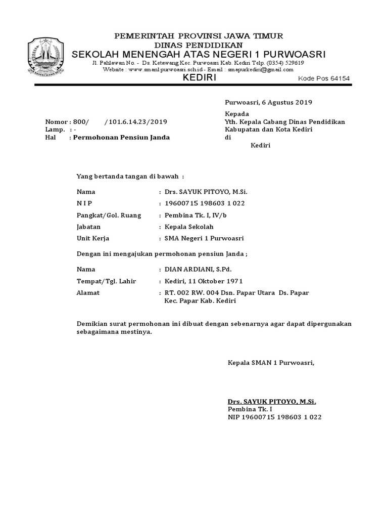 PENSIUN JANDA (B. SUWARTONO) | PDF