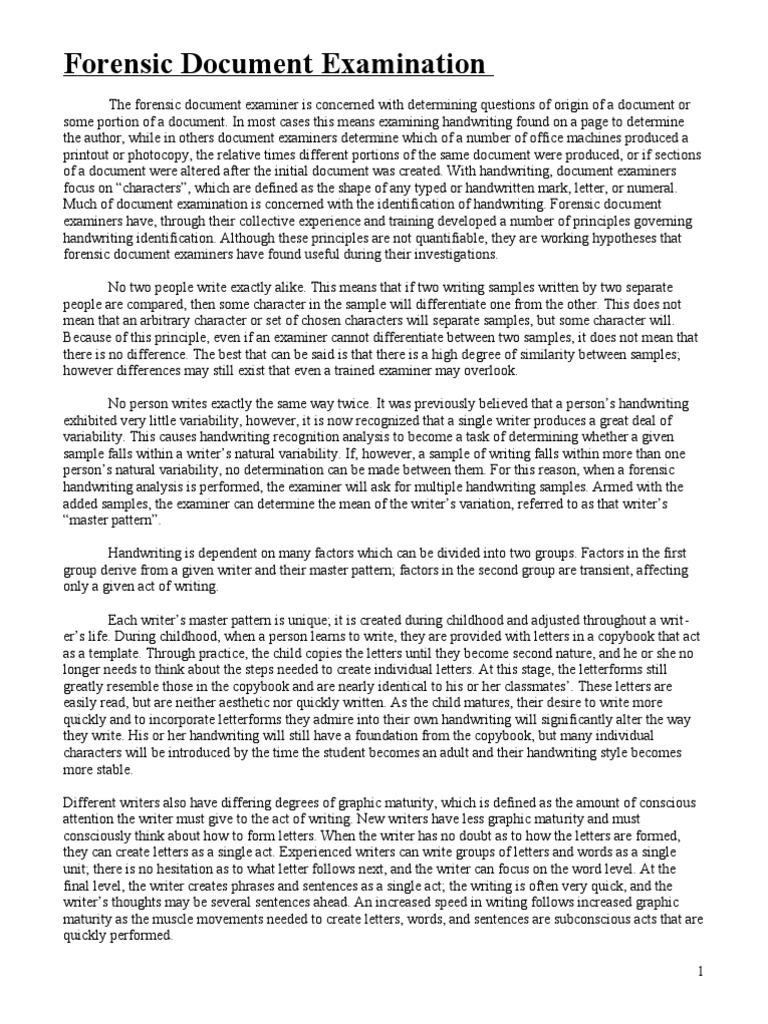 33 Forensic Document Examination | PDF | Chromatography | High ...