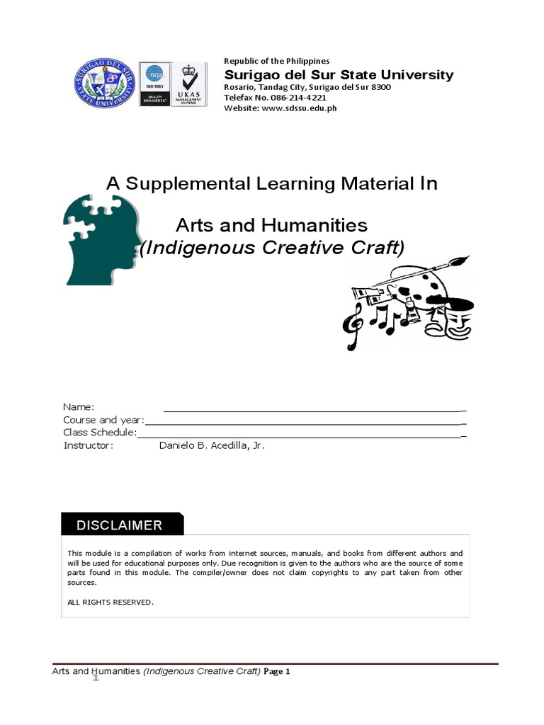 (Indigenous Creative Craft) : in Arts and Humanities | PDF | Humanities ...