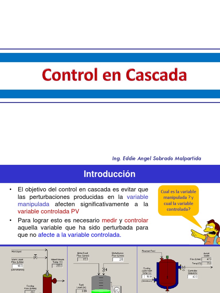Control en Cascada: Ejemplos y Funciones | PDF | Presión | Temperatura