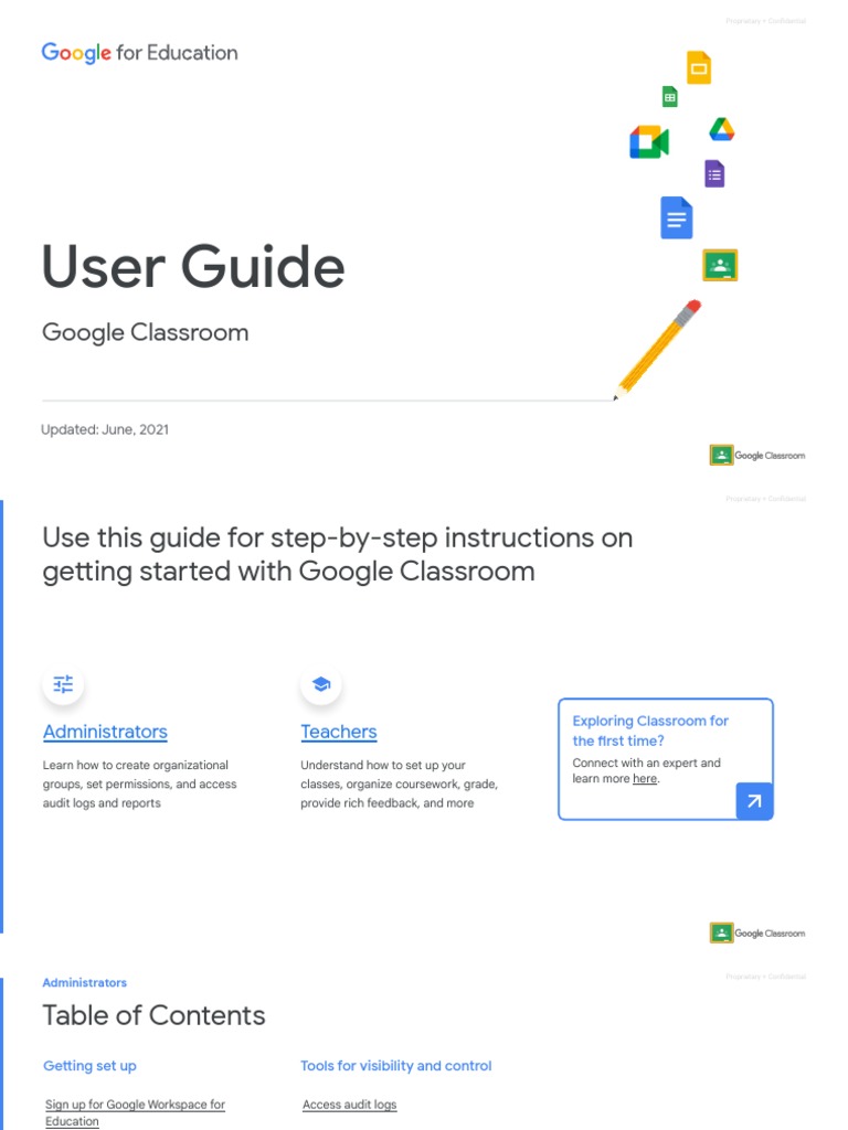 Google Classroom Admin User Guide | PDF | Rubric (Academic) | Classroom