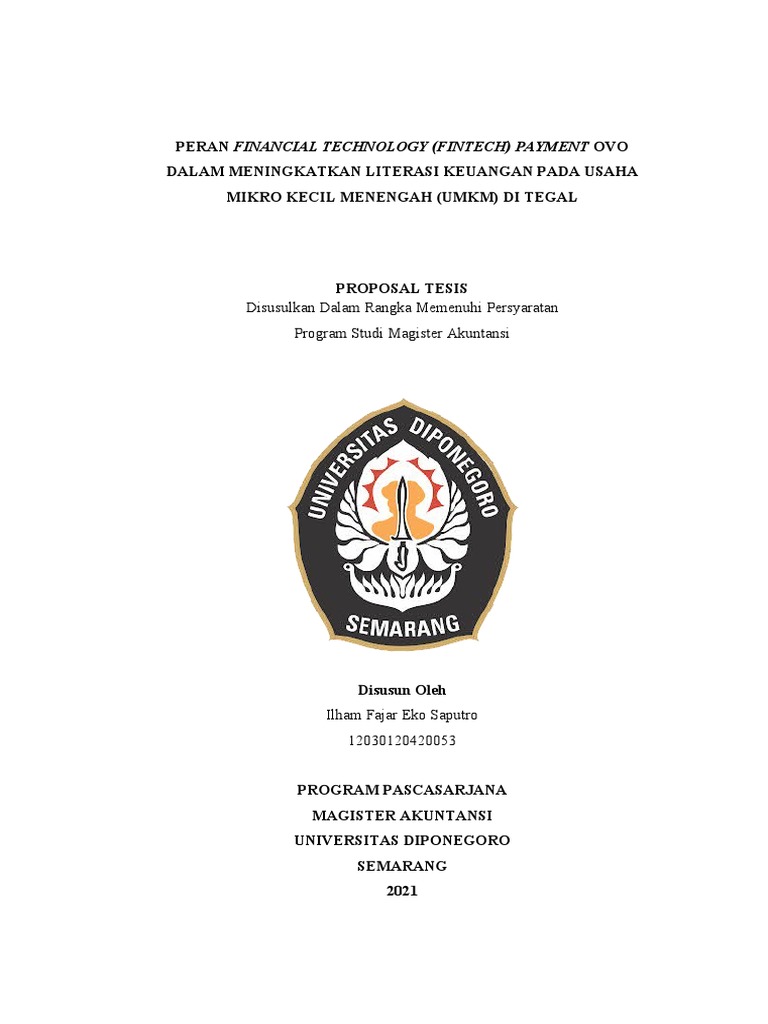 PROPOSAL METOPEL - Ilham Fajar Eko S - 12030120420053 - Maksi JSM | PDF