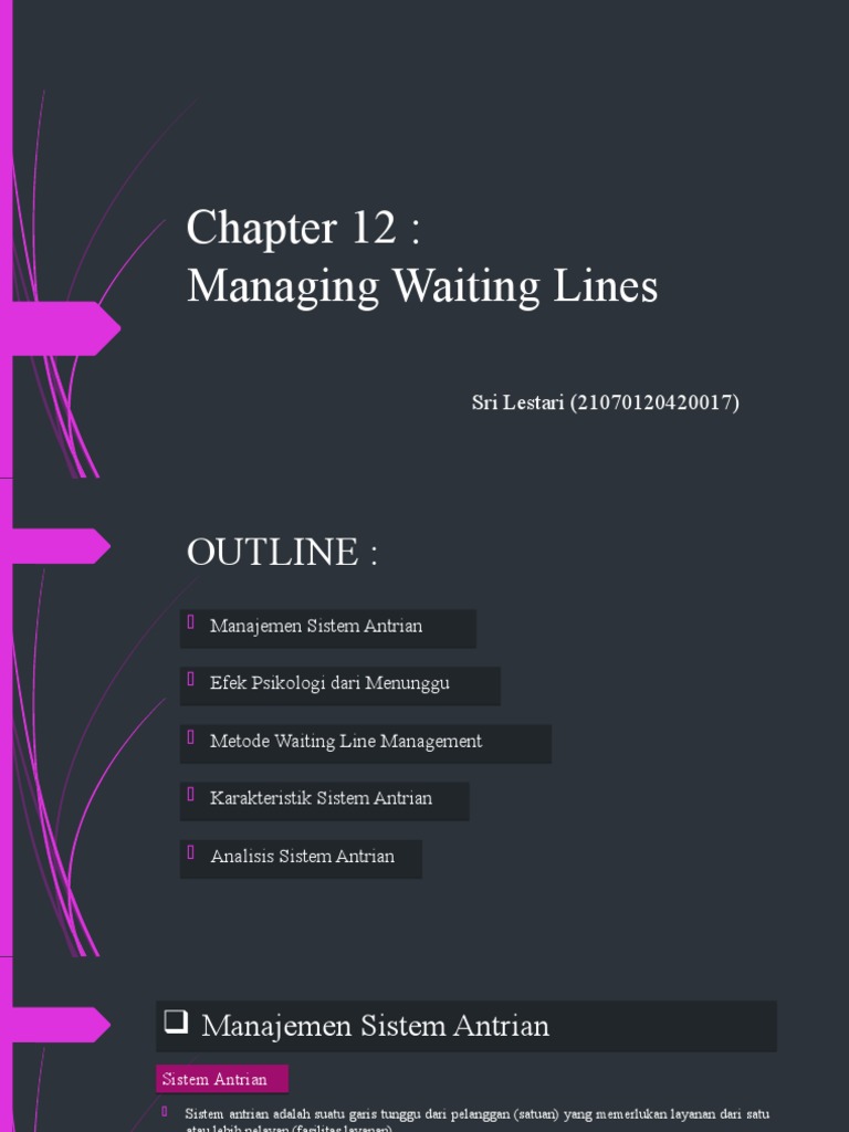 Managing Waiting Lines | PDF