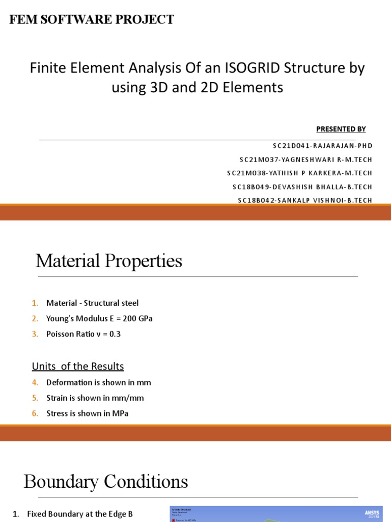 Finite Element Analysis of An ISOGRID Structure by Using 3D and 2D ...