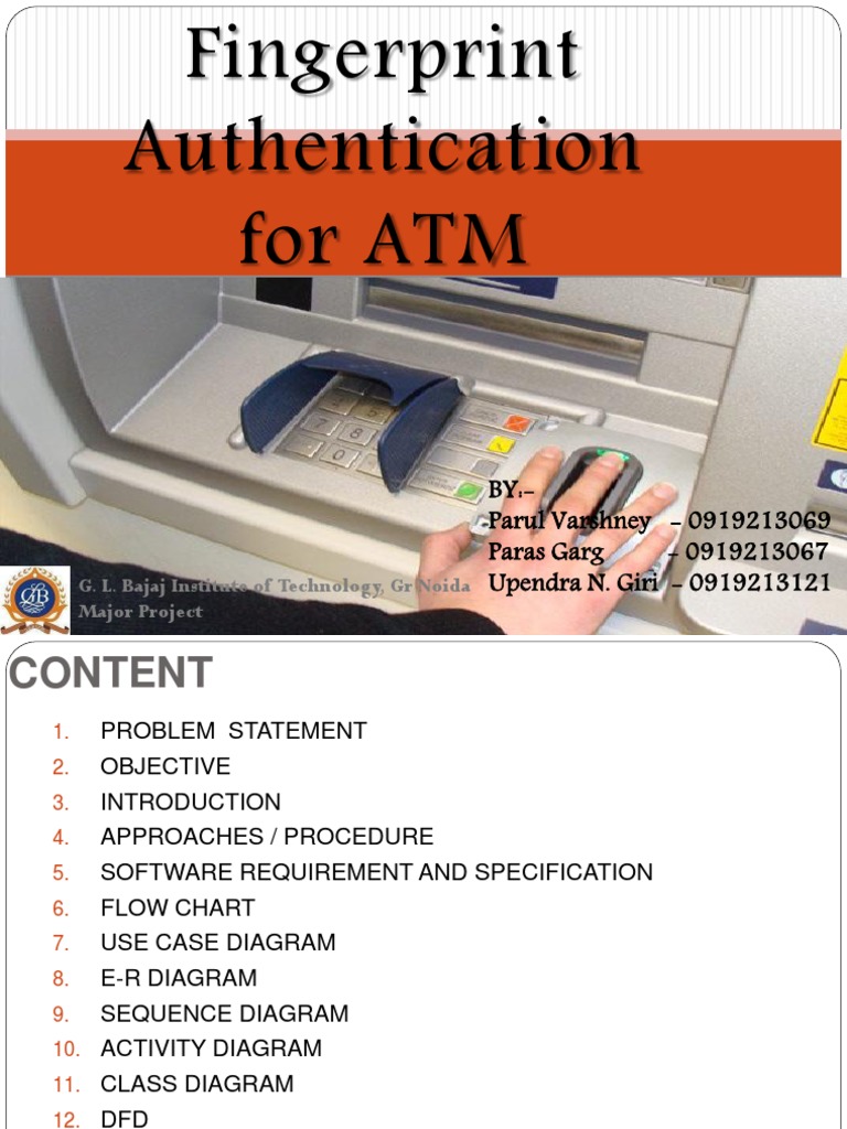 Fingerprint Authentication for Secure ATM Transactions: A Proposed System Using Biometric ...