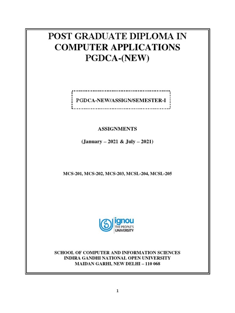Pgdca CRC - Jan 2021-Assignment | PDF | Computer File | Computer Data Storage