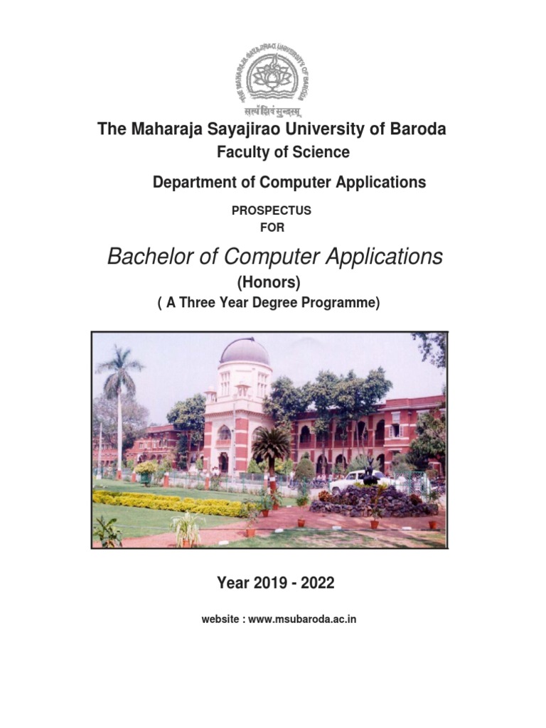 BCA Prospectus 2019-22 - Revised - 1-MSU | PDF | University And College ...