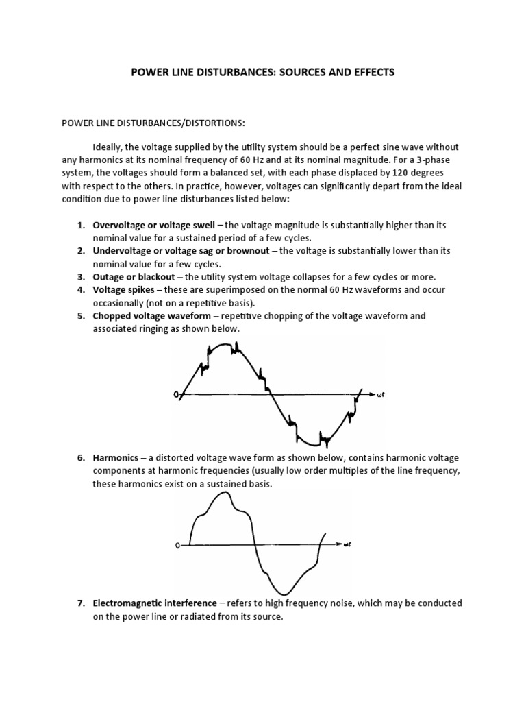 Power Disturbances | PDF | Power Electronics | Power (Physics)