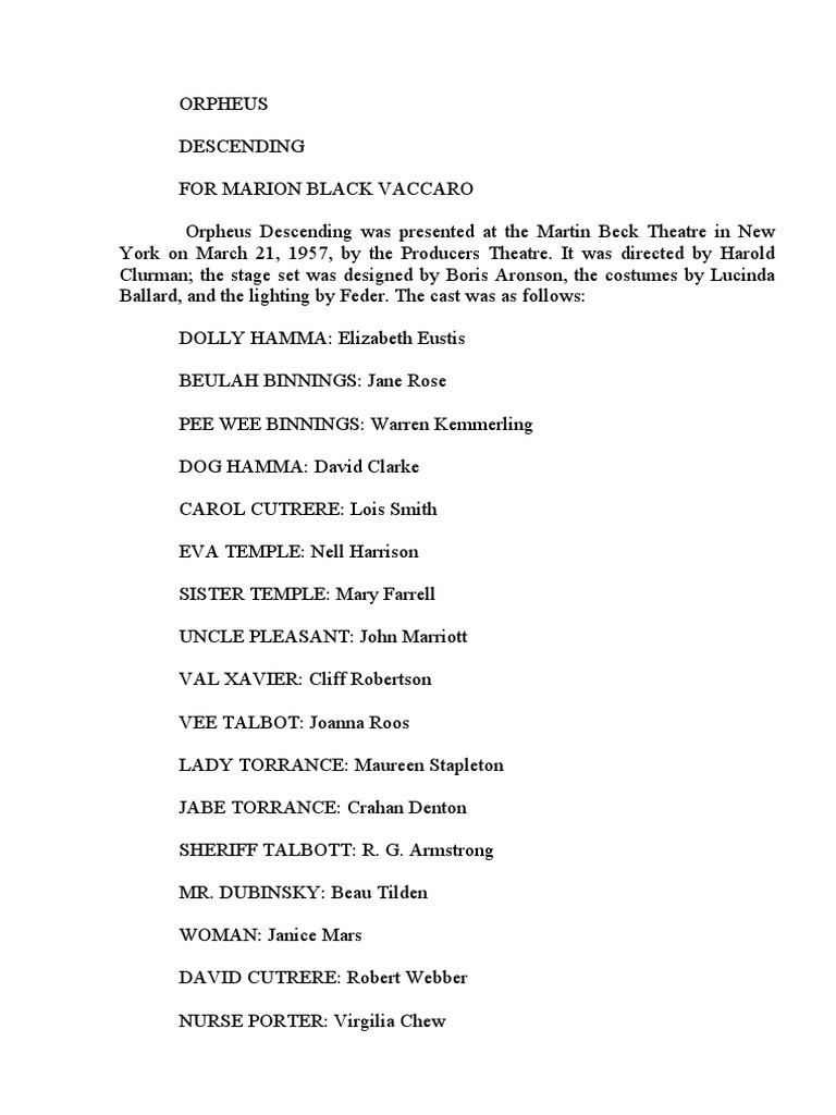 Orpheus 1 | PDF | Art