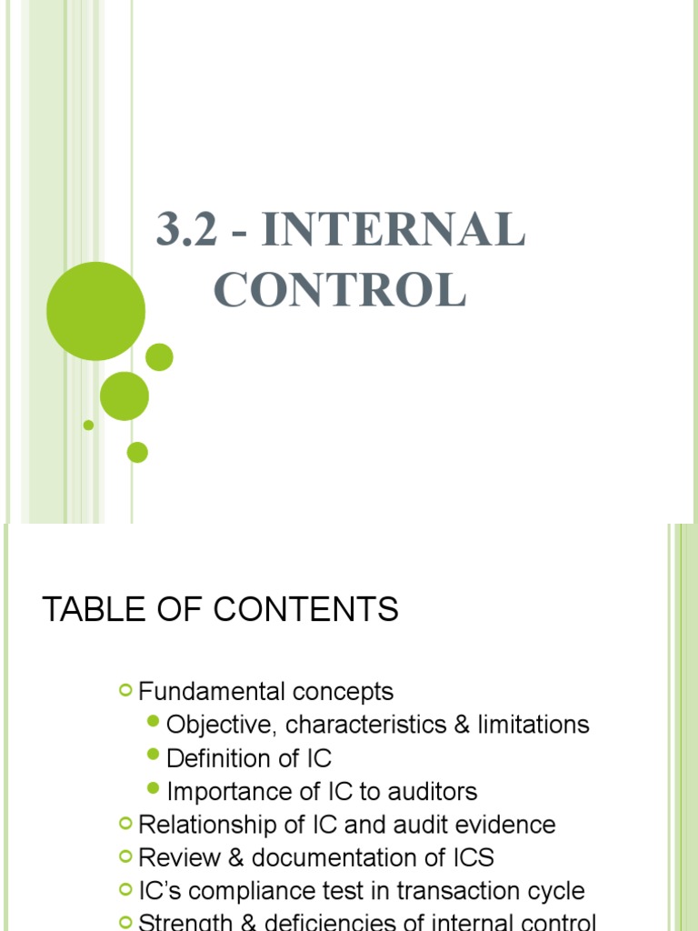 Internal Control | PDF | Internal Control | Audit