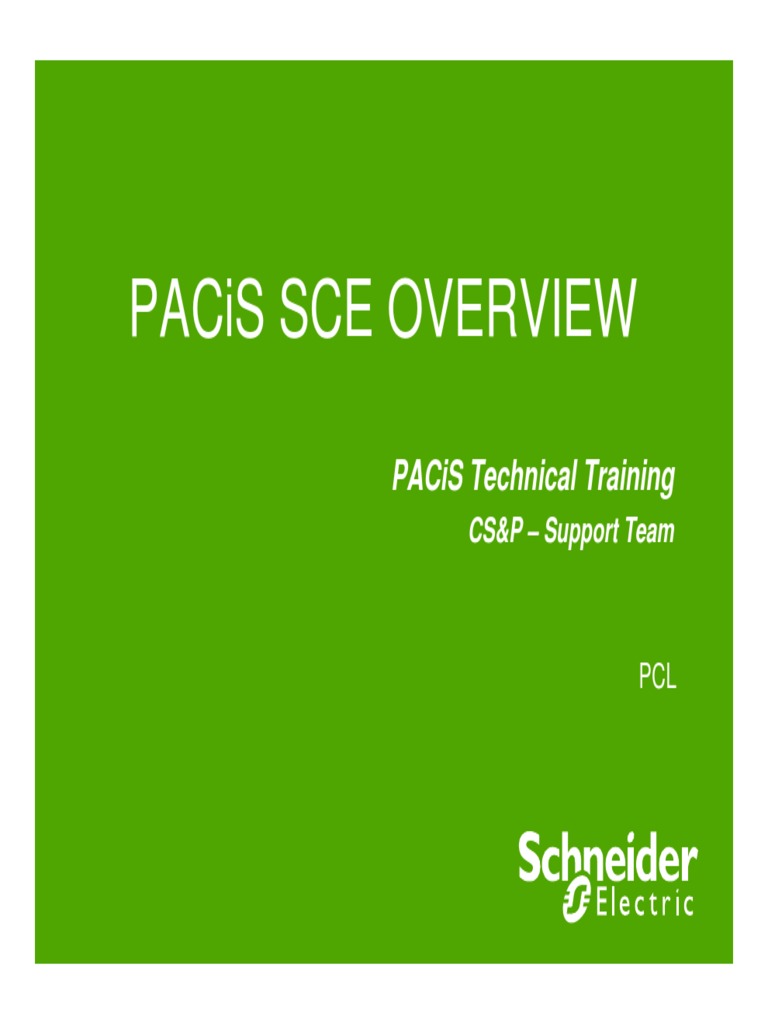 PACiS SCE User Manual Overview | PDF | Databases | Software