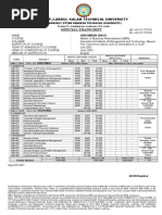 B.tech Marksheet | PDF