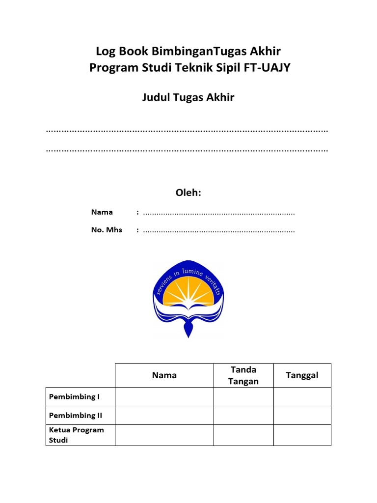 Log Book Bimbingan Tga | PDF