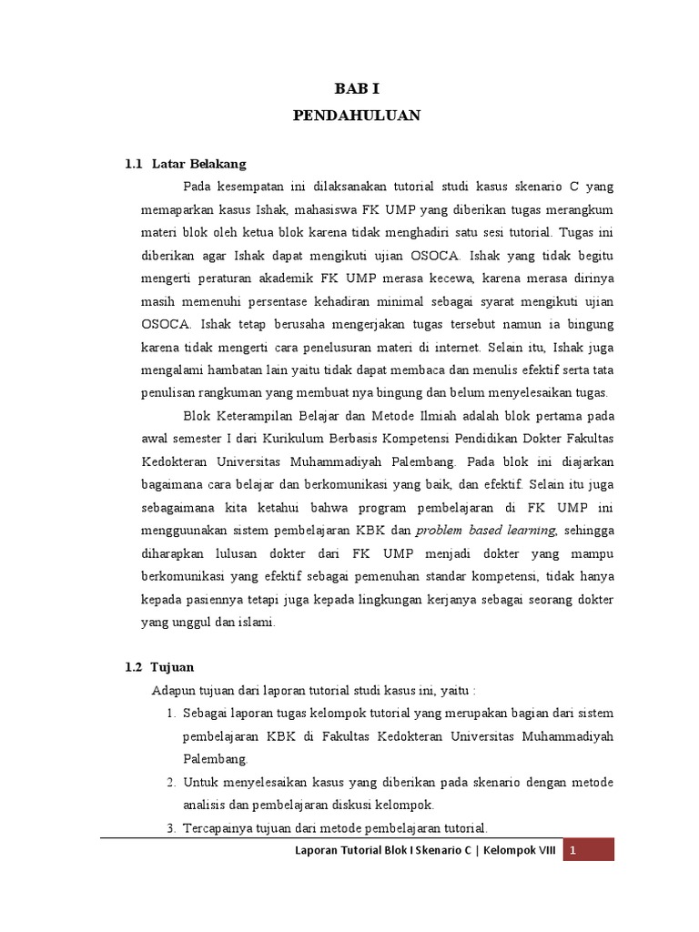 Laporan Tutorial Skenario C FIX | PDF