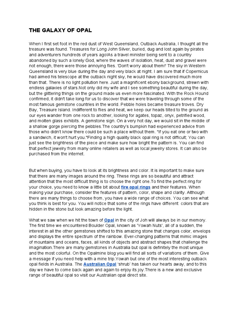 The Galaxy of Opal | PDF | Color