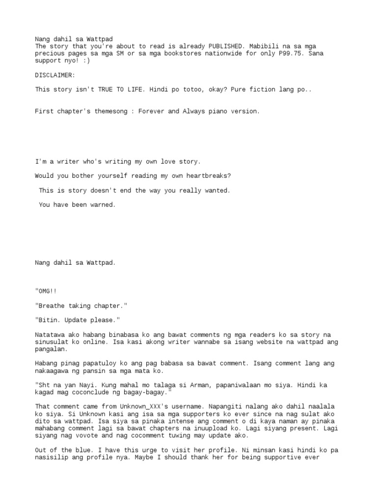 Owwsic A Writers Own Love Story | PDF