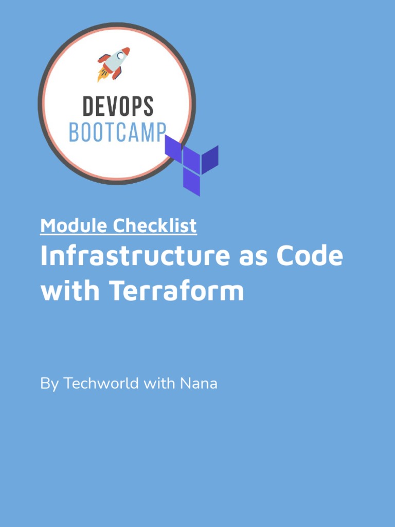 Infrastructure As Code With Terraform Module Checklist Pdf Software Engineering Computer
