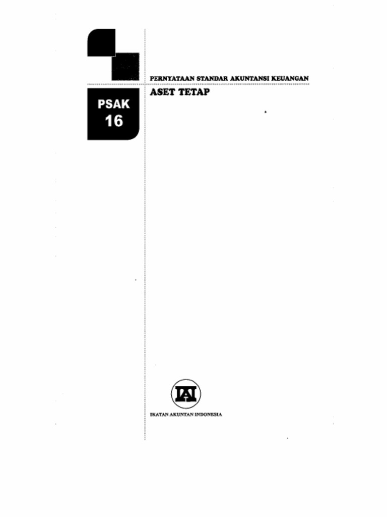 PSAK 16 (Revisi 2014) - Aset Tetap | PDF