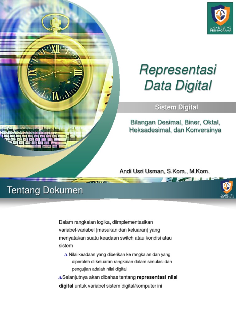 Materi 9 Representasi Data Digital Part1 A | PDF