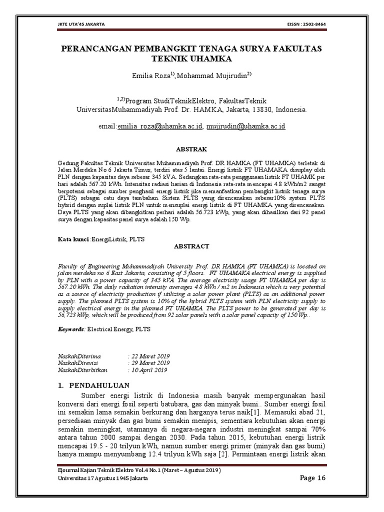 Cara Perhitungan PLTS | PDF